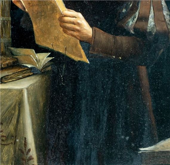 F. O. Conrad | Man Reading an Old Parchment | MutualArt