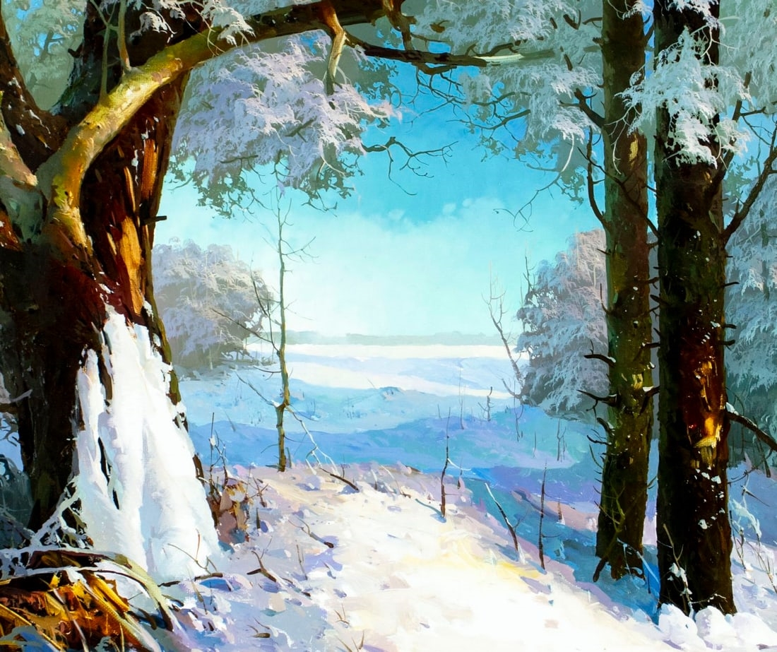 Victor Bessarab | Winter Field Landscape (2008) | MutualArt