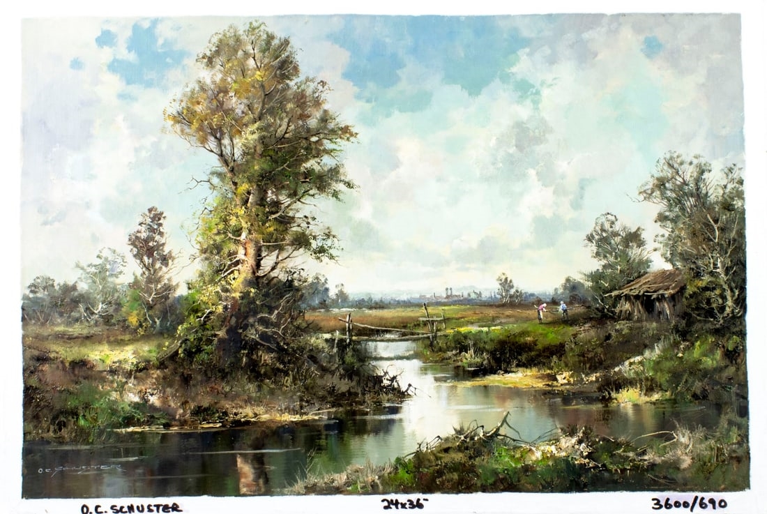 Otto Carl Schuster | Countryside River Landscape | MutualArt