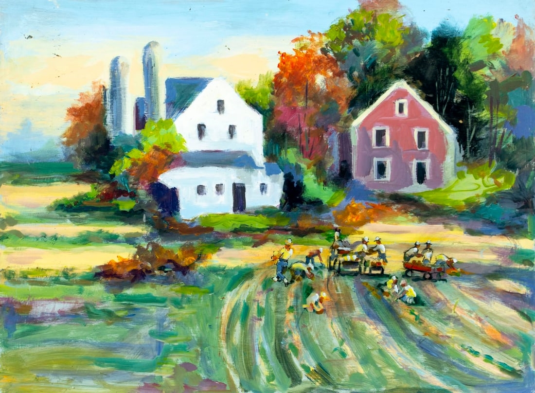 John Reilly | Autumn Farm Scene | MutualArt