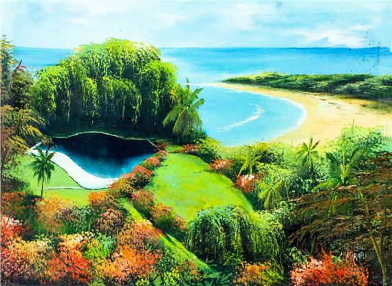 C. Morgan | Coastal Landscape (1984) | MutualArt