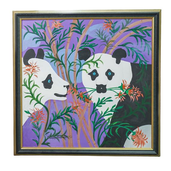Betsy Fowler | Large Panda Painting (Late 20) | MutualArt