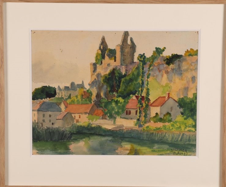 Maxime Pierre André Verdier | Aquarelle, signée et daté 20.7.1929 en ...