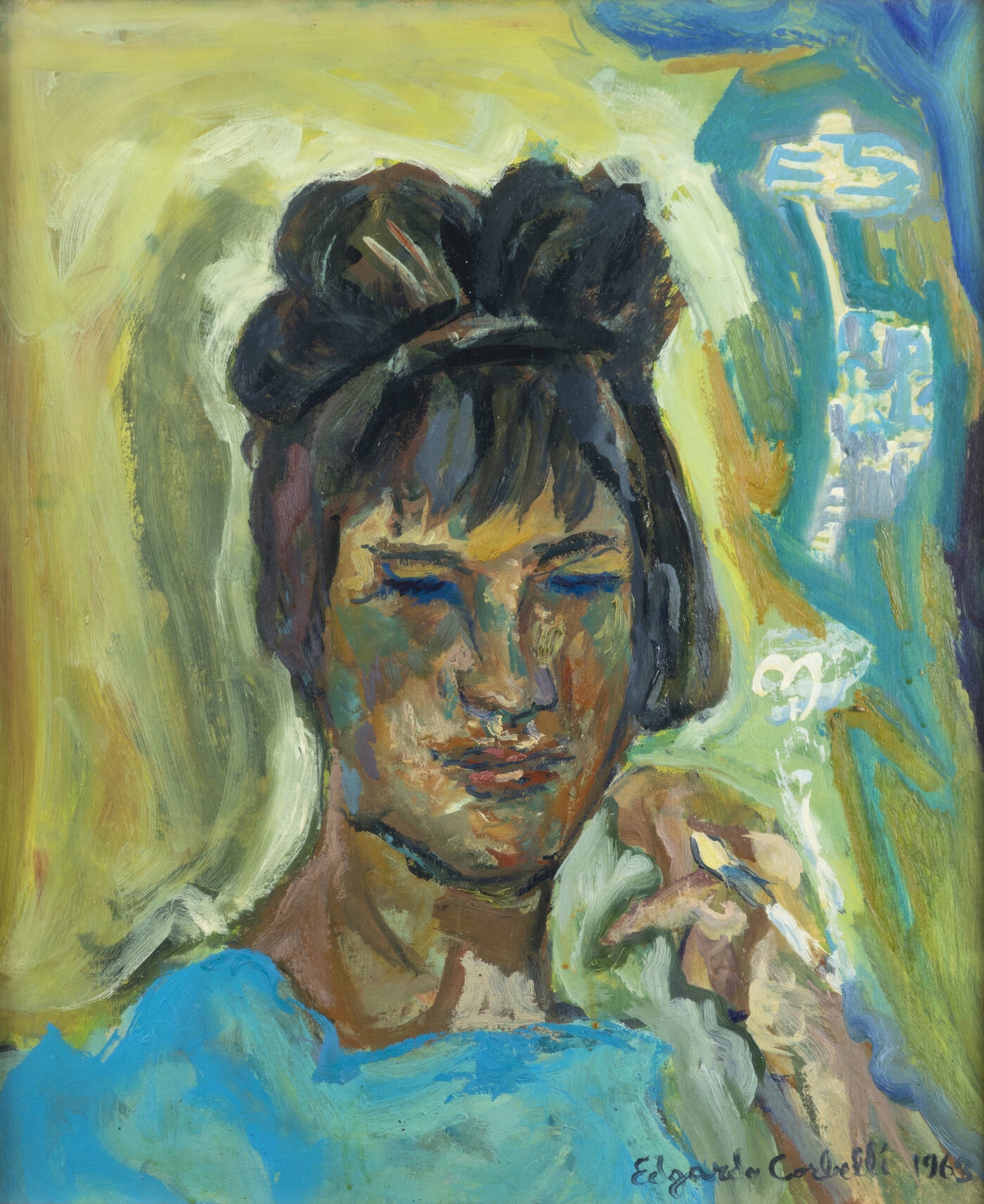 Edgardo Corbelli | Ritratto femminile (1963) | MutualArt