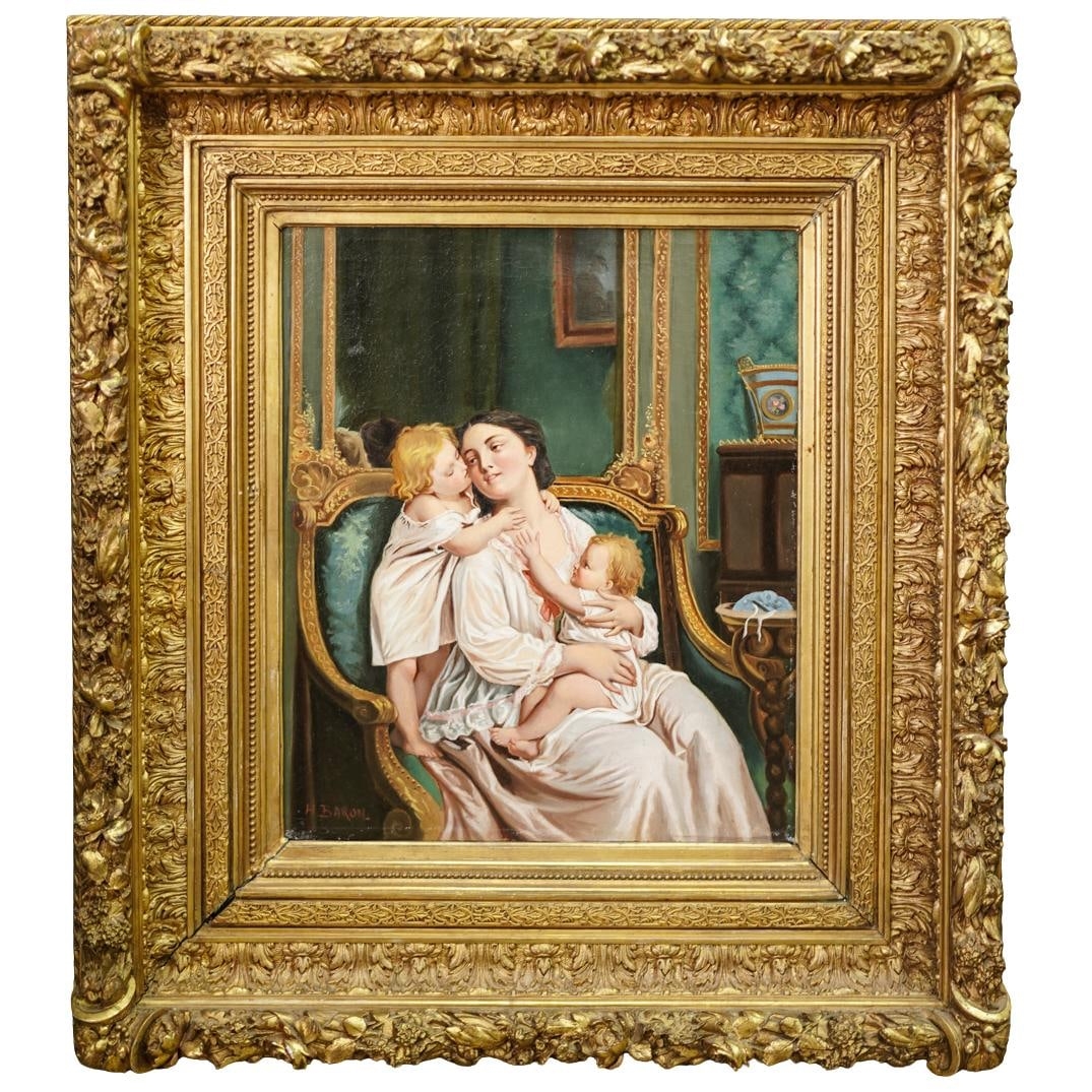 Henri Charles Antoine Baron | Mother and Children (19th Century ...