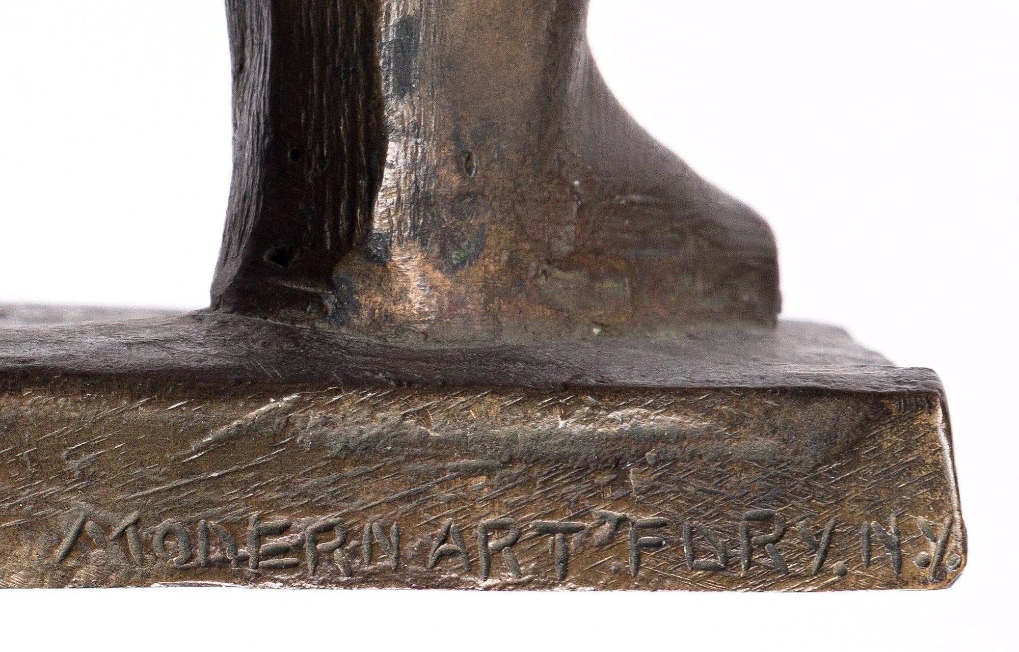 Louis Slobodkin | Worker with Rail (Circa 1938) | MutualArt