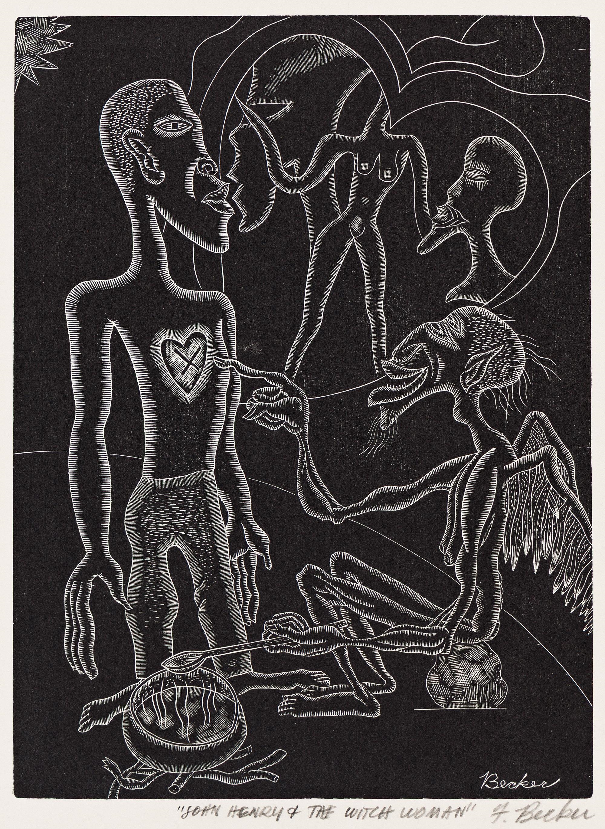Fred Becker | John Henry and the Witch Woman (1935 - 1940) | MutualArt
