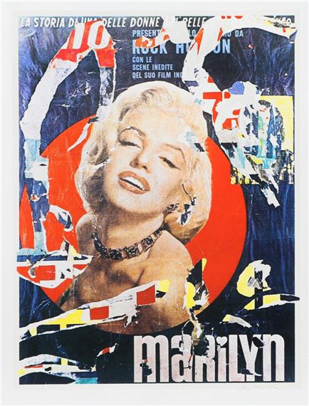 Mimmo Rotella | Marilyn 3 (1979) | MutualArt