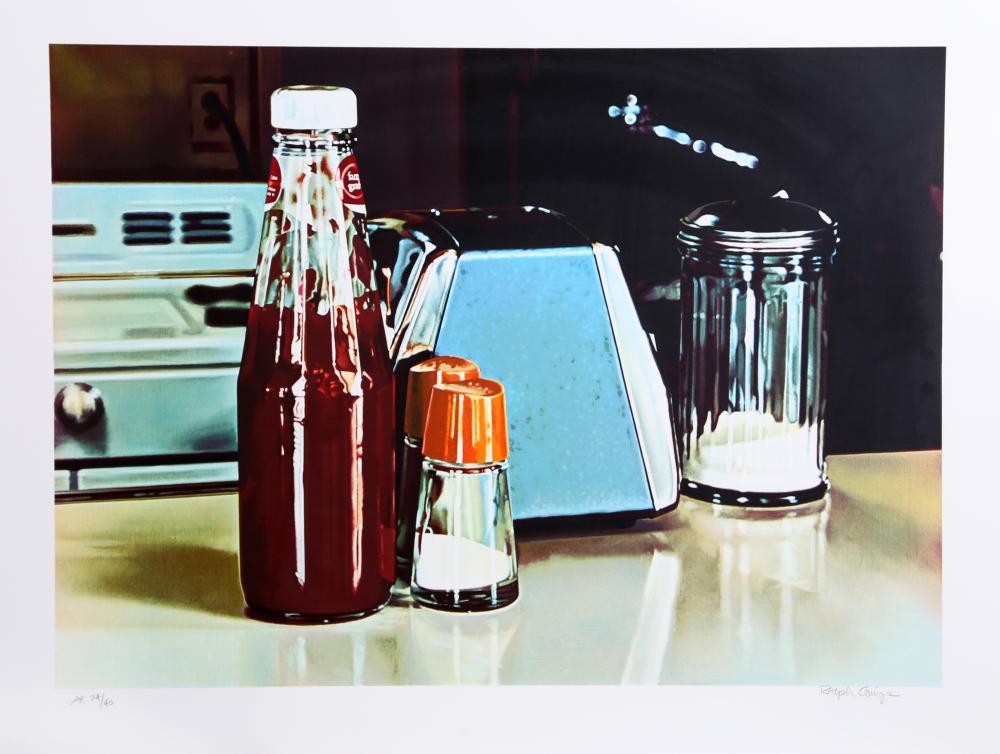 Ralph Goings | Blue Napkin Holder (1980) | MutualArt