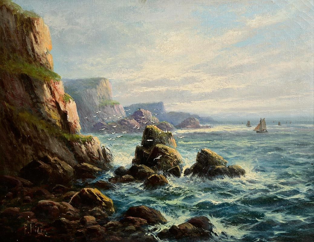 Frank Hider | High Tide on the Cornish Coast | MutualArt