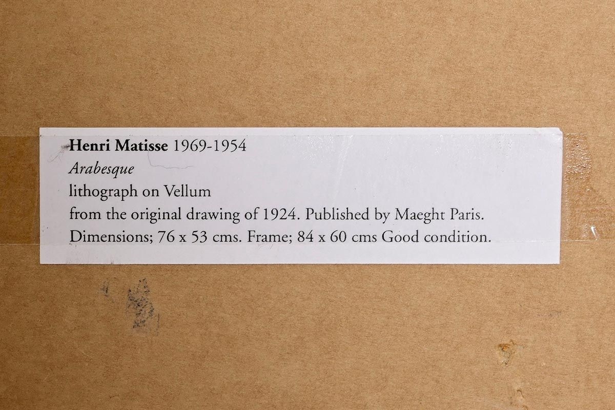 Henri Matisse | Arabesque | MutualArt