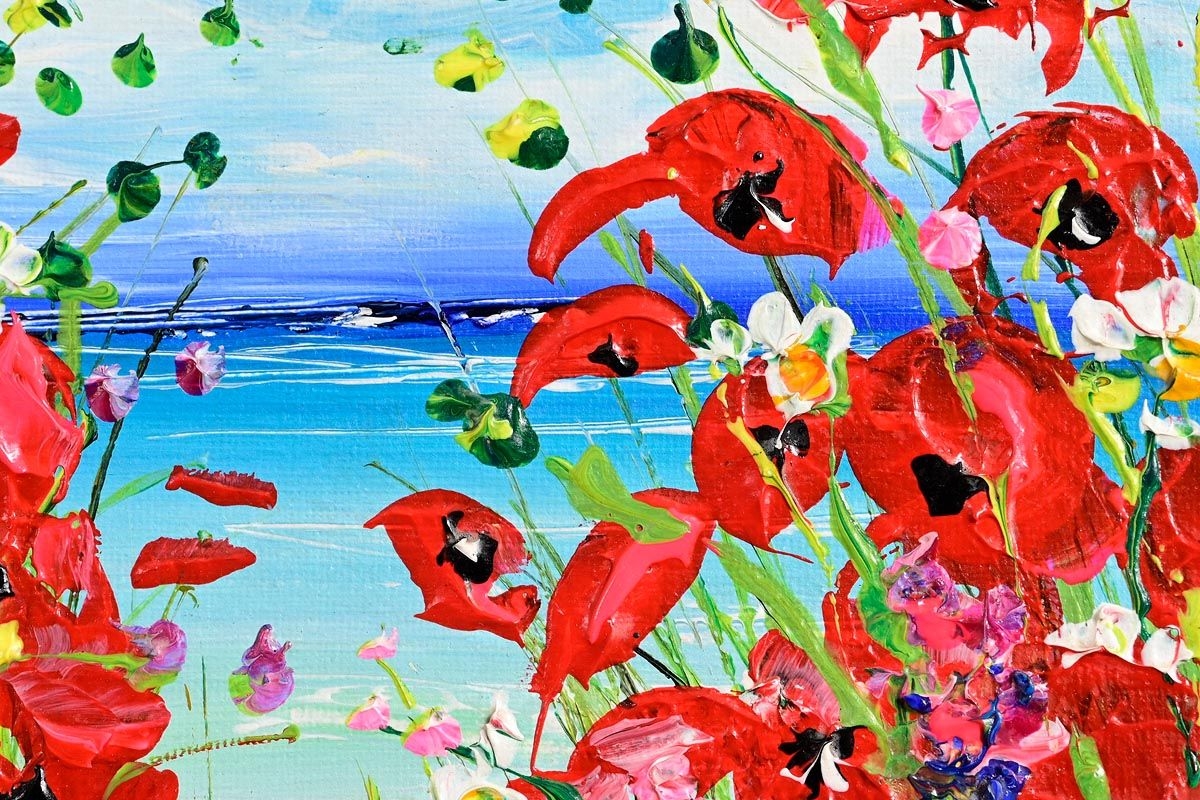 Evelina Vine | Poppies in the Dunes | MutualArt