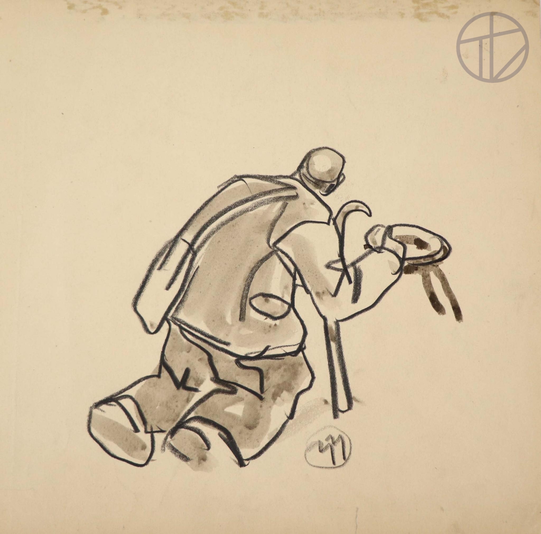 Mathurin Méheut | Le mendiant | MutualArt