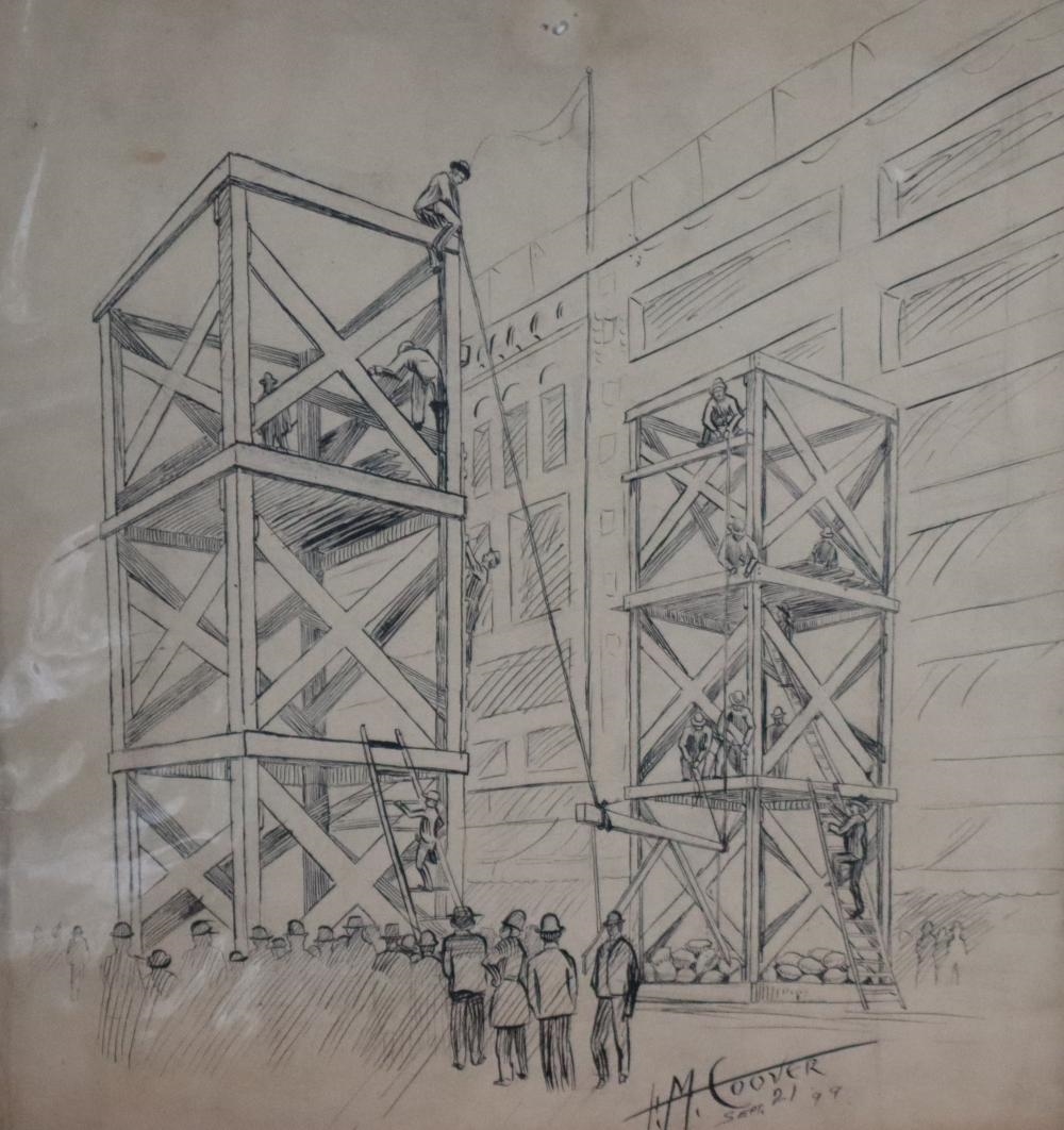 F. M. Cover | Wooden Scaffolding (1899) | MutualArt
