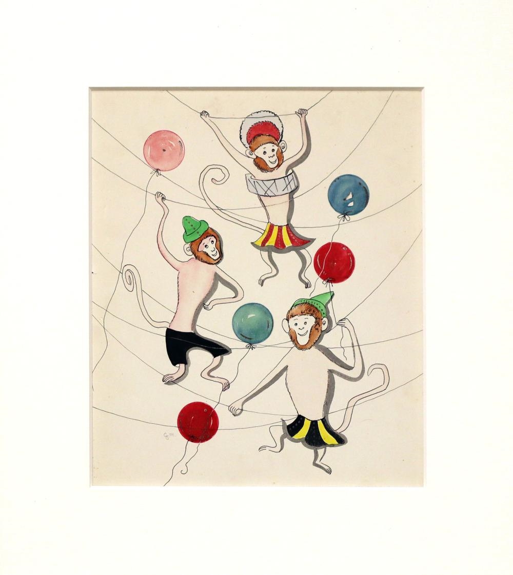 George Jo Mess | Circus Monkeys | MutualArt