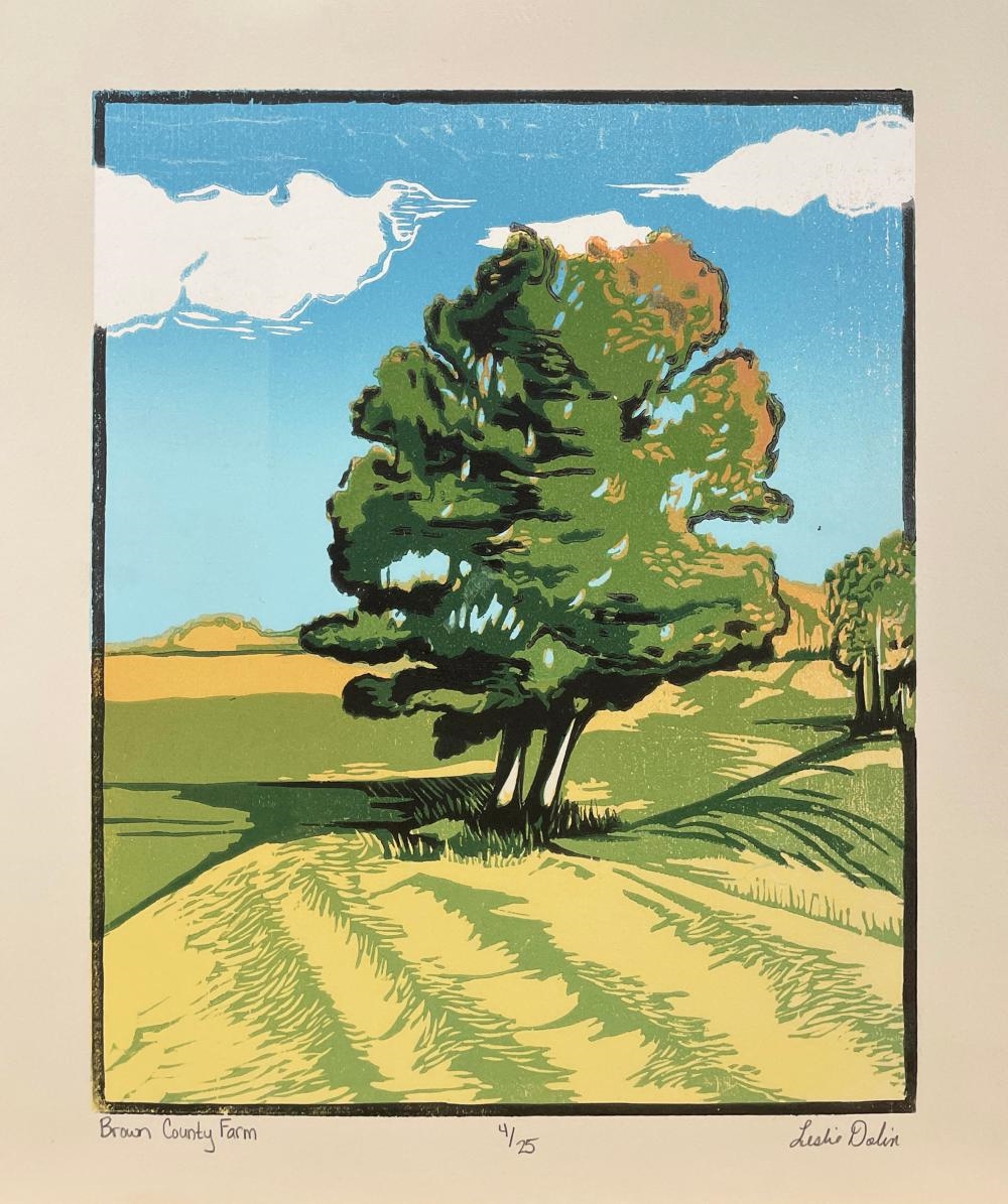 Leslie Dolin | Brown County Farm | MutualArt