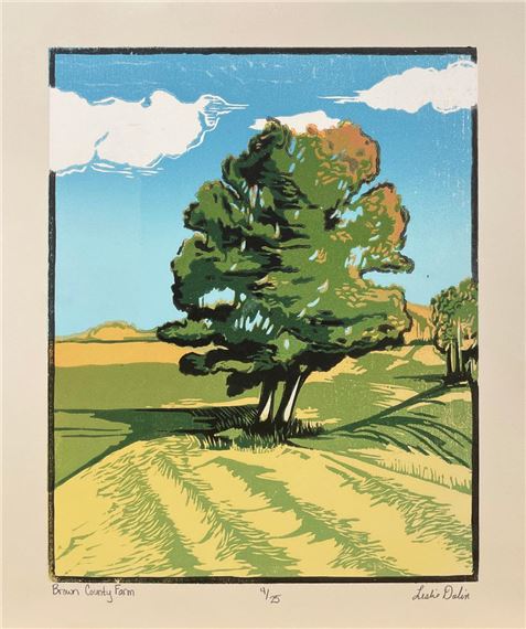 Leslie Dolin | Brown County Farm | MutualArt