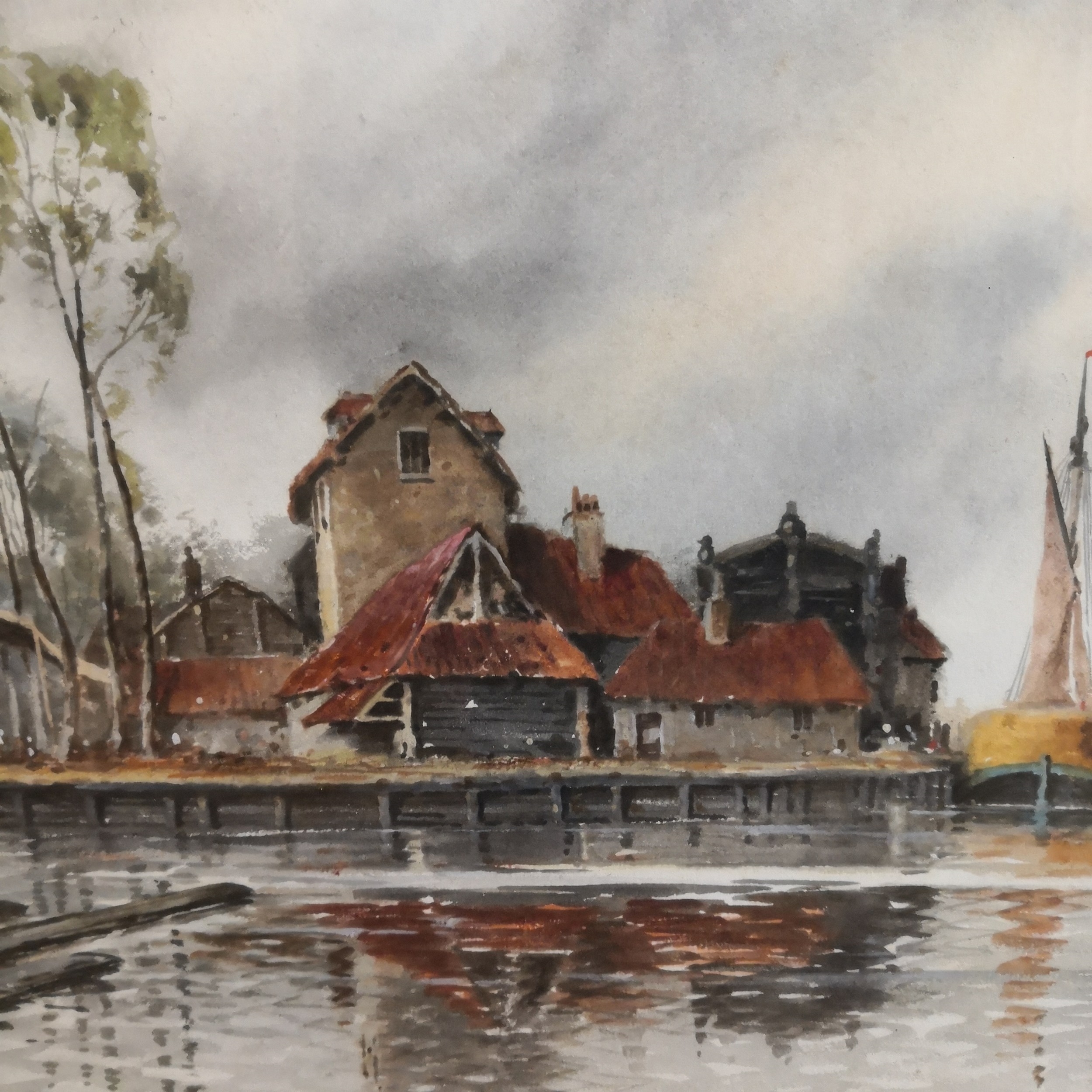 Louis van Staaten | Dutch canal (19th Century 20th Century) | MutualArt