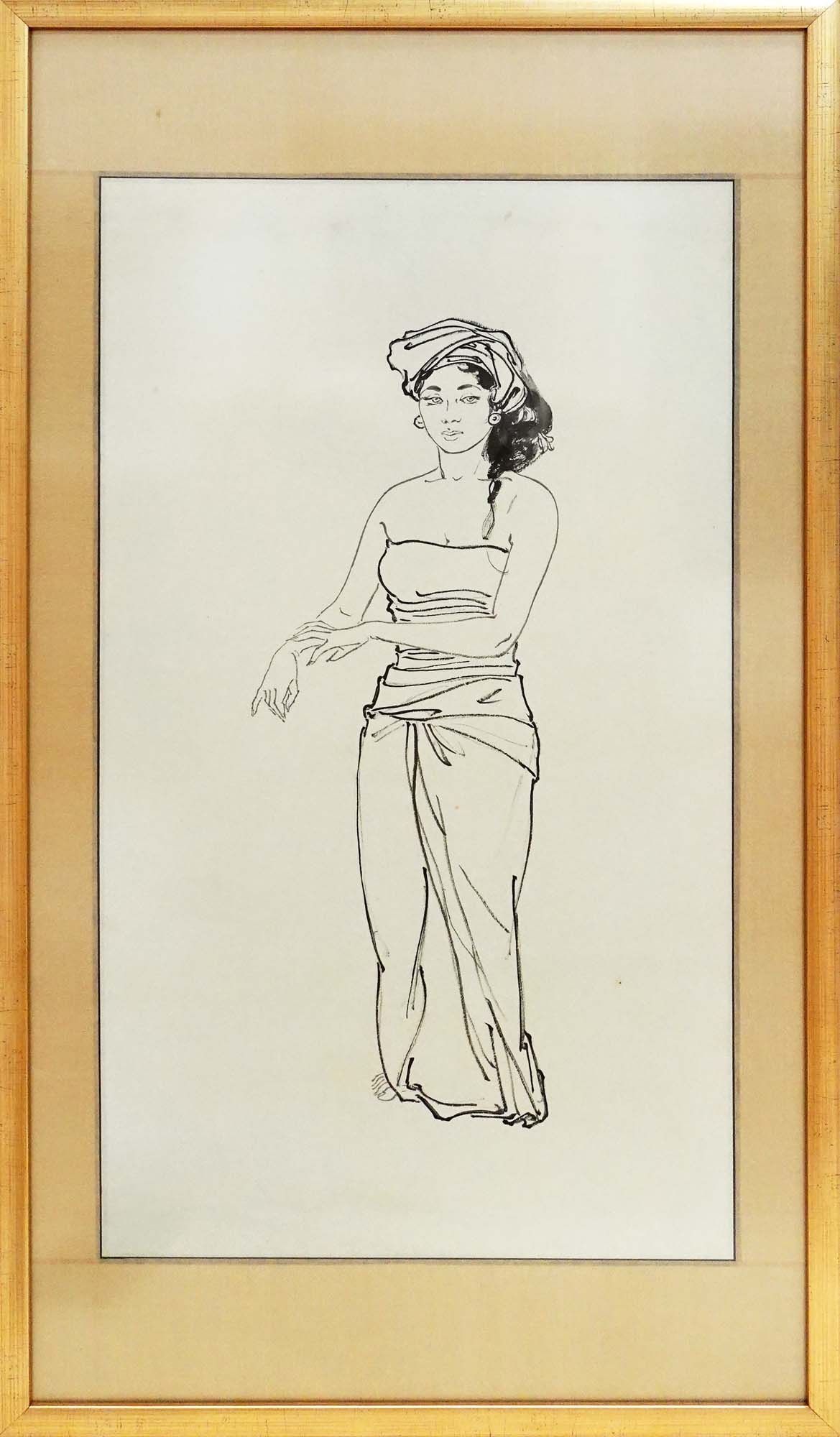 Lee Man Fong | Standing Lady | MutualArt