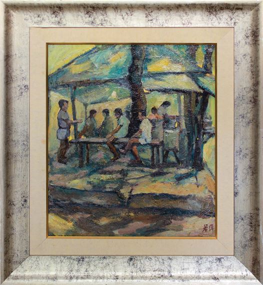 Kuo Ju Ping | Eating at Foodstall | MutualArt