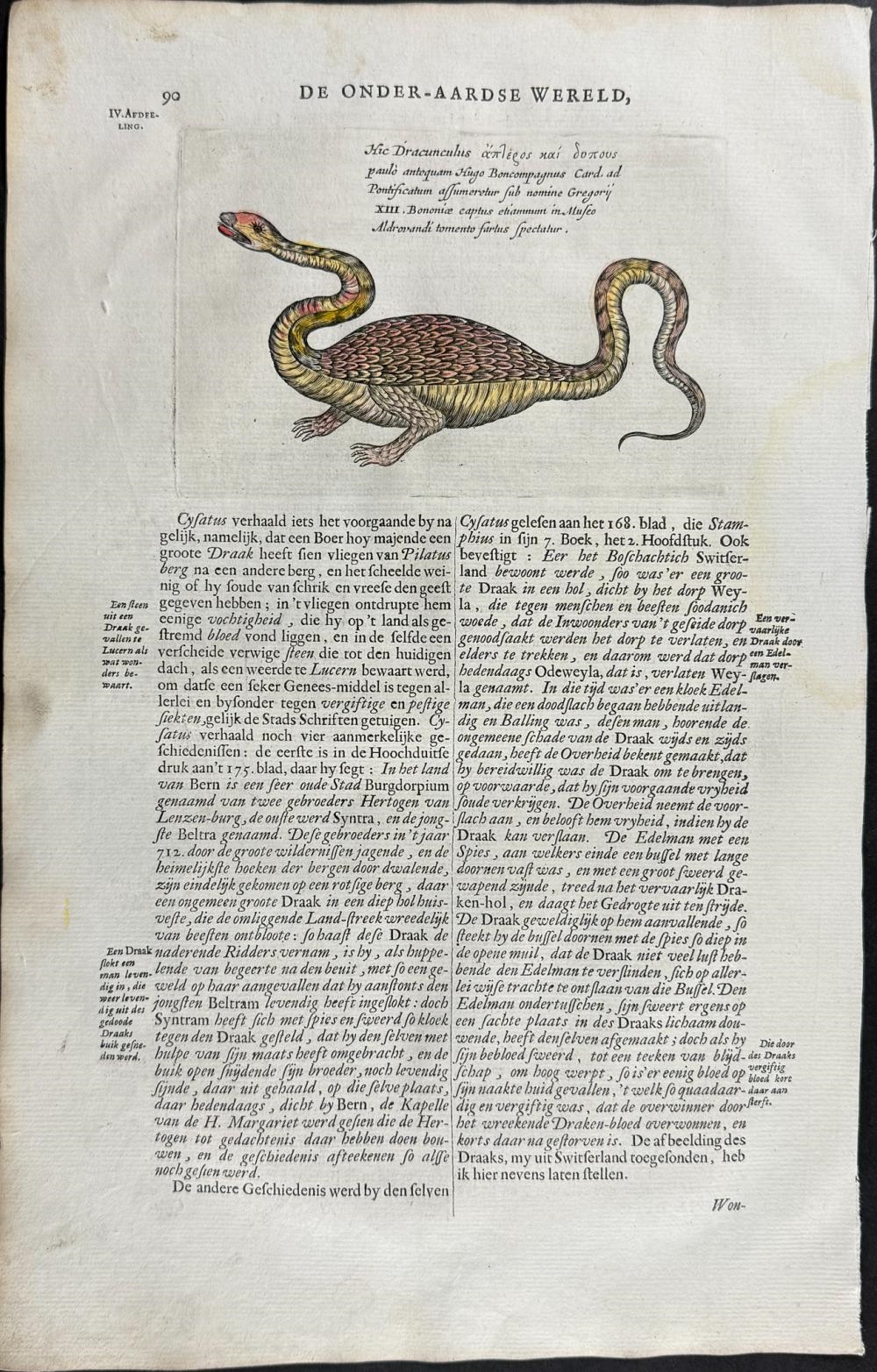 Athanasius Kircher | Dragon (1682) | MutualArt