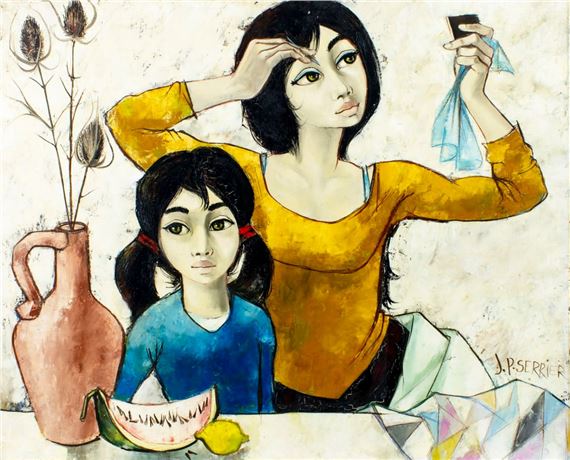 Jean Pierre Serrier | Mother and Daughter | MutualArt