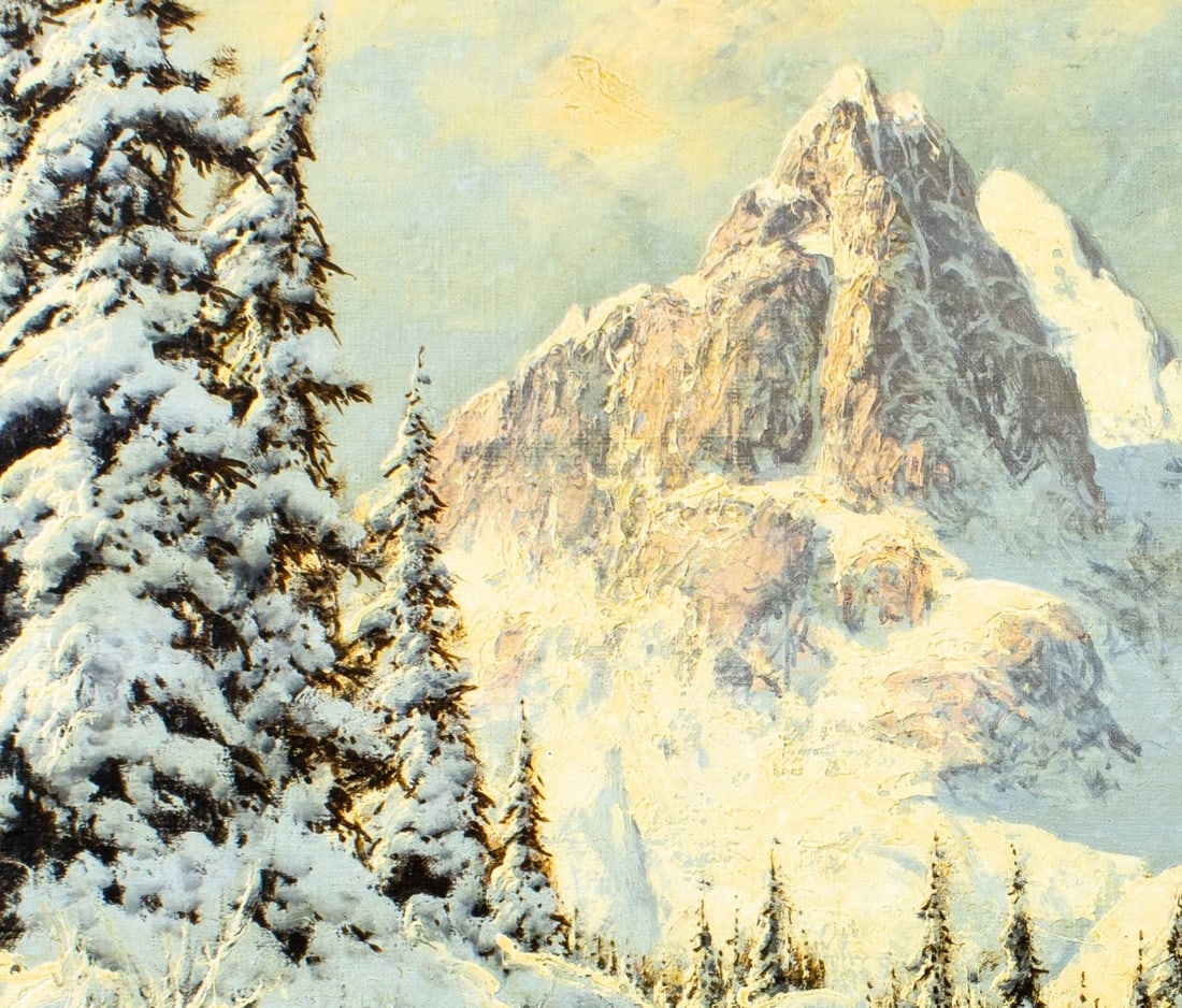 Laszlo Neogrady | Winter Mountain Landscape | MutualArt