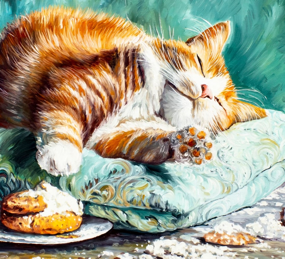 Igor Grey | Cat - After Dessert | MutualArt