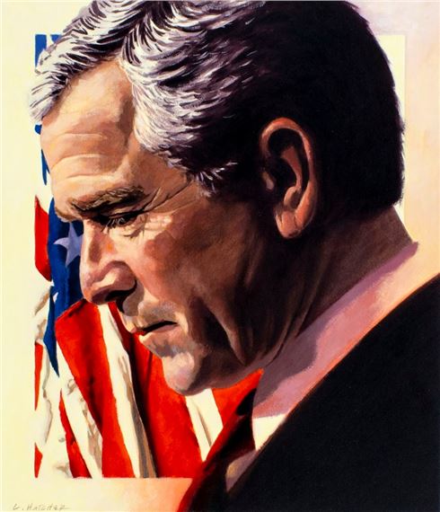 Lois Hatcher | Portrait of George W Bush (2004) | MutualArt