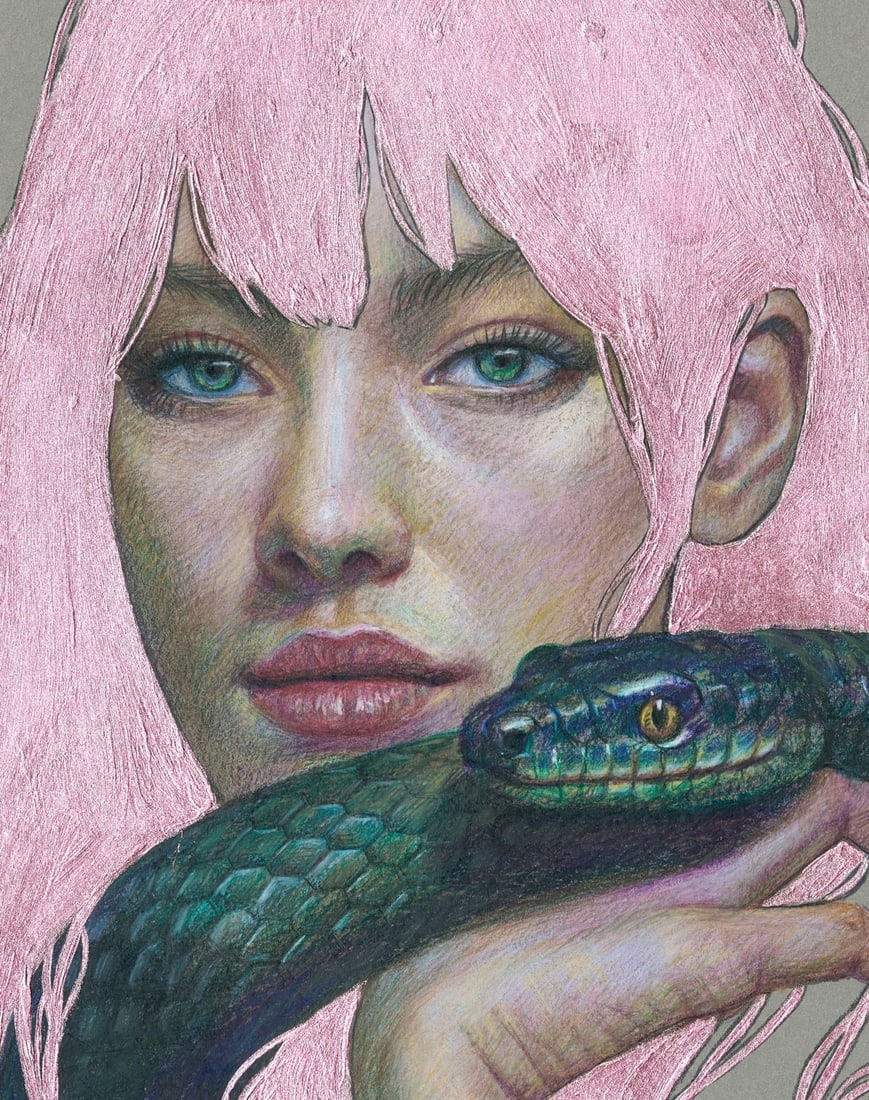 Katerina Grigorenko | Woman with Snake | MutualArt