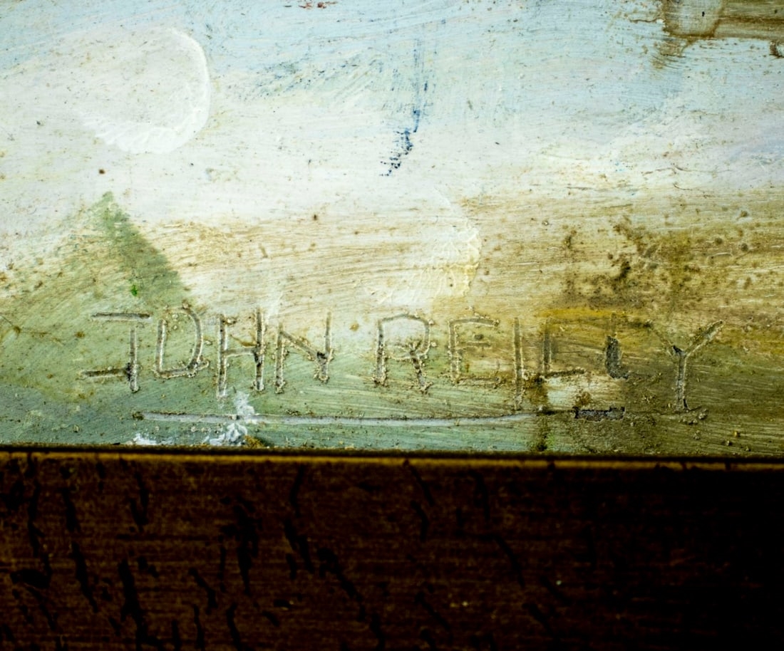 John Reilly | Winter Town Scene | MutualArt