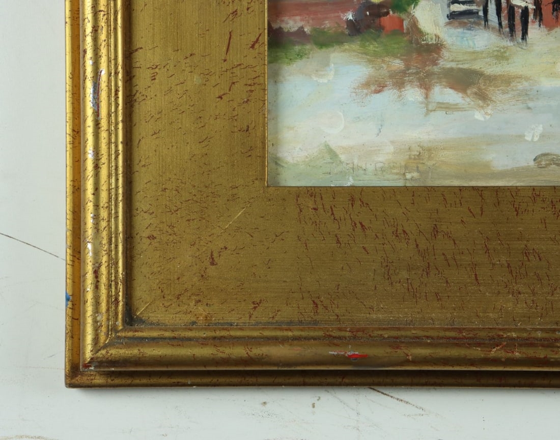 John Reilly | Winter Town Scene | MutualArt