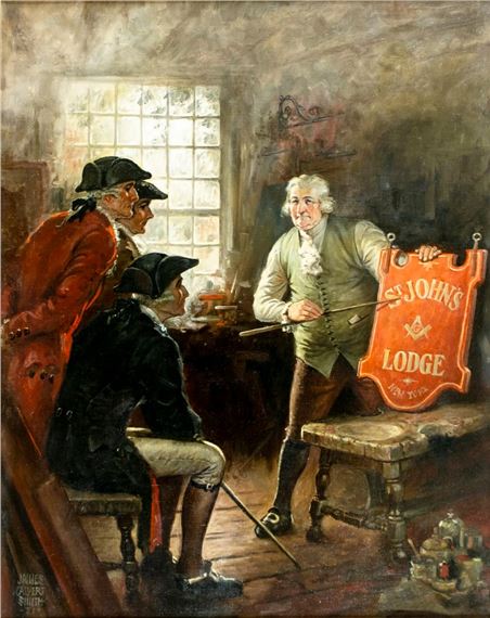 James Calvert Smith | New York Tavern Scene in Colonial Times (1931 ...
