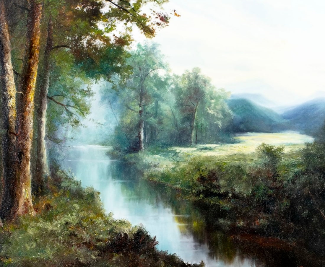 Ron Williams | Forest Stream Landscape | MutualArt