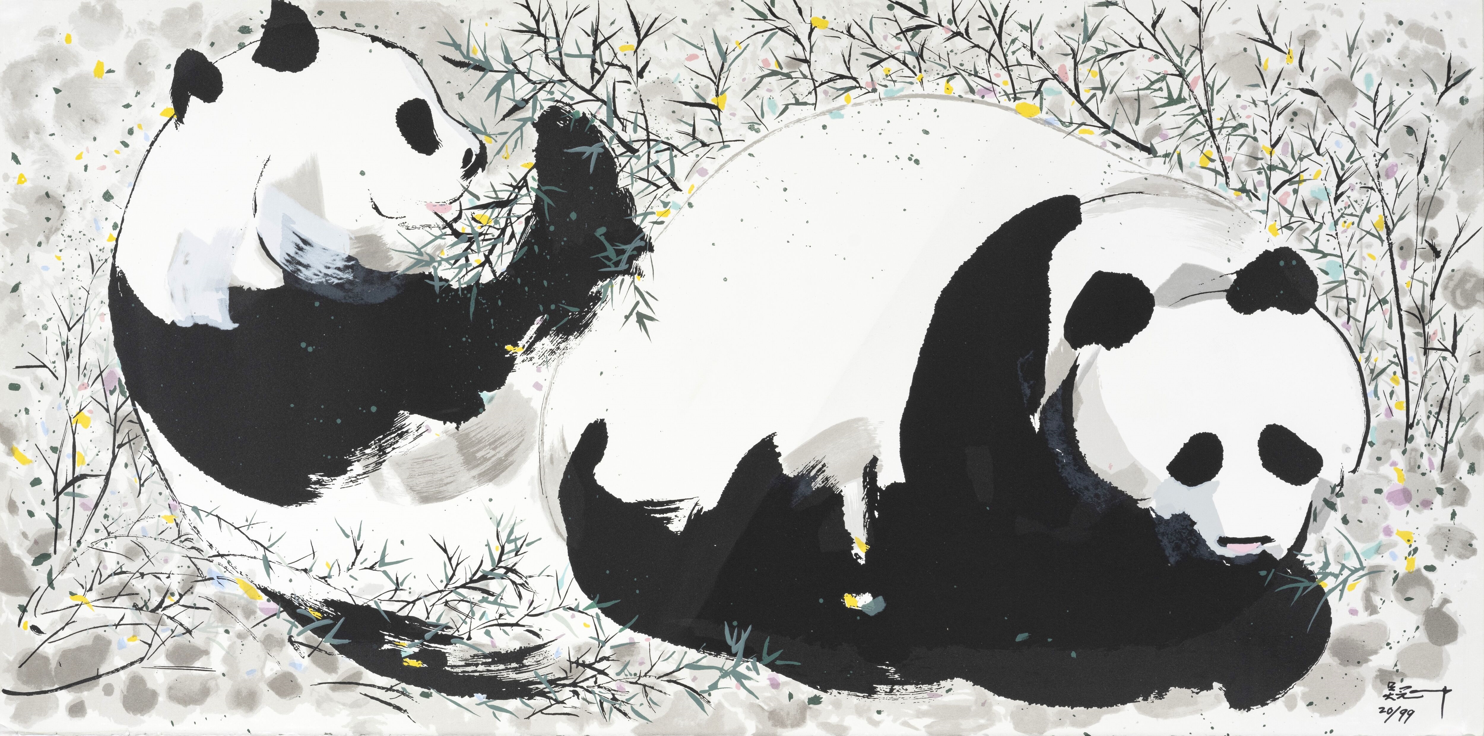 Wu Guanzhong | Panda (2007) | MutualArt