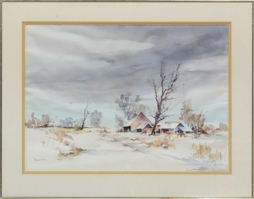 Robert Haber | Winter Farm Landscape | MutualArt