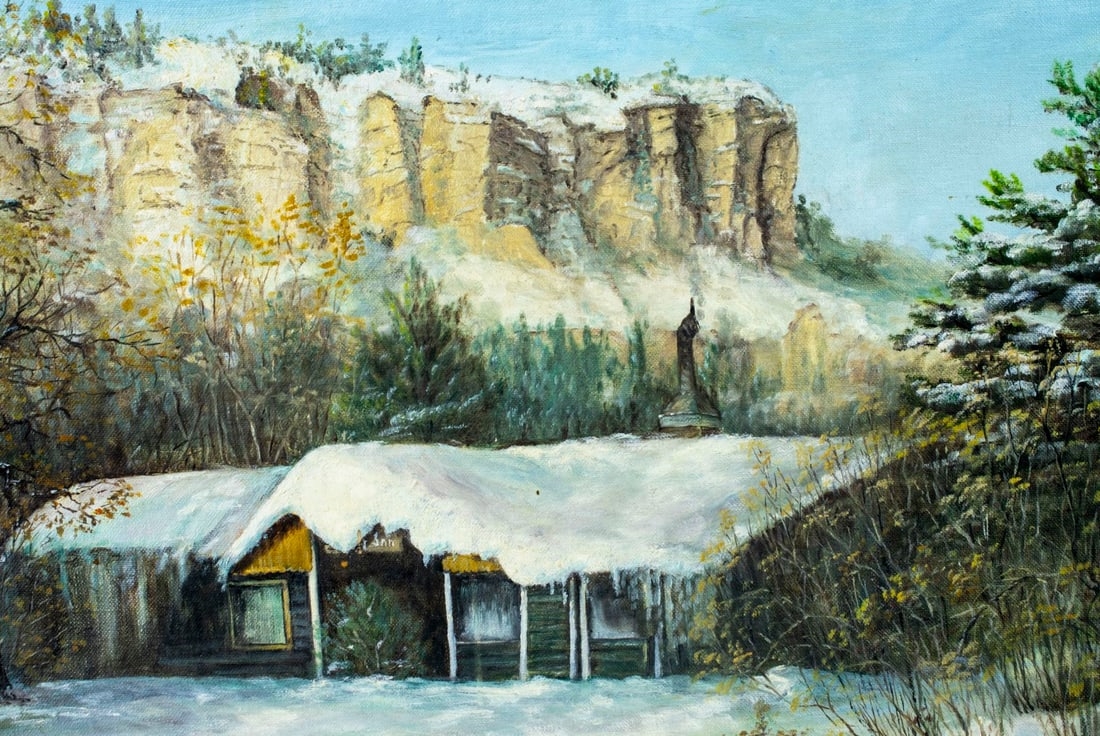 Ruby Rhoads | Winter Mountain Landscape (1977) | MutualArt