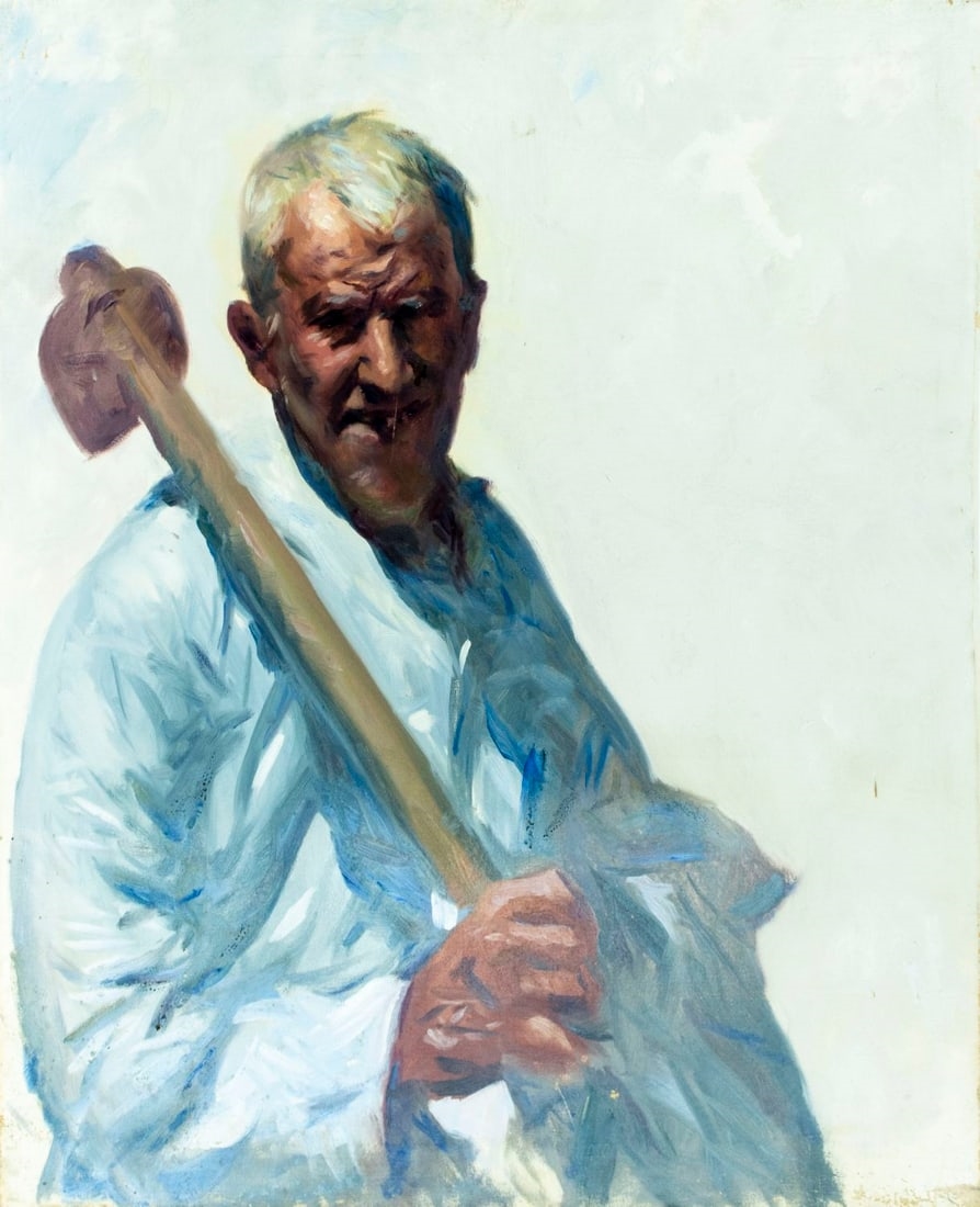 Dana Pond | Portrait of Farmer | MutualArt
