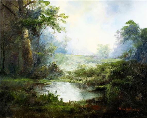 Ron Williams | Forest Pond Landscape | MutualArt
