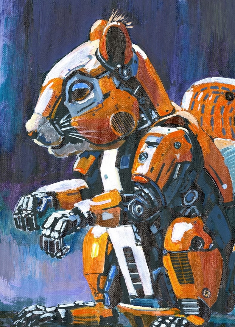Mark Zybkin | Sqirrel Robot | MutualArt