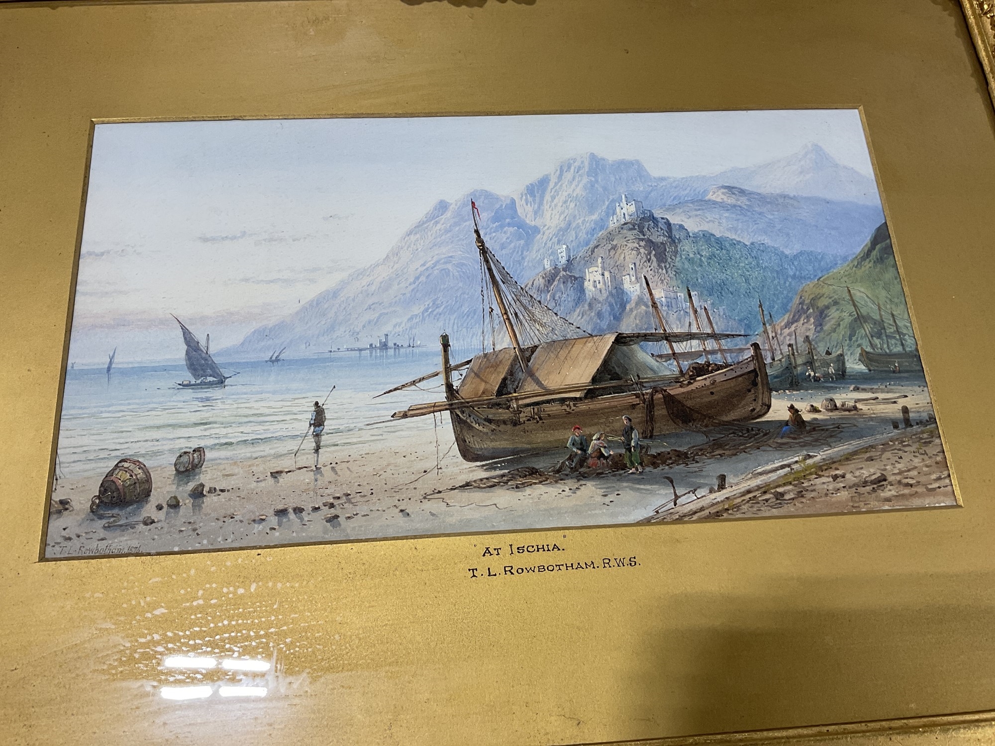 Thomas Charles Leeson Rowbotham | At Ischia, The Coast At Locarno ...