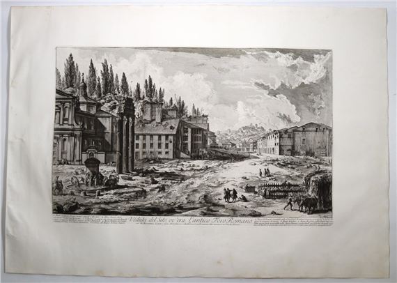 Giovanni Battista Piranesi | A Corner of the Forum Romanum with the ...