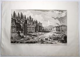 Giovanni Battista Piranesi | A Corner of the Forum Romanum with the ...
