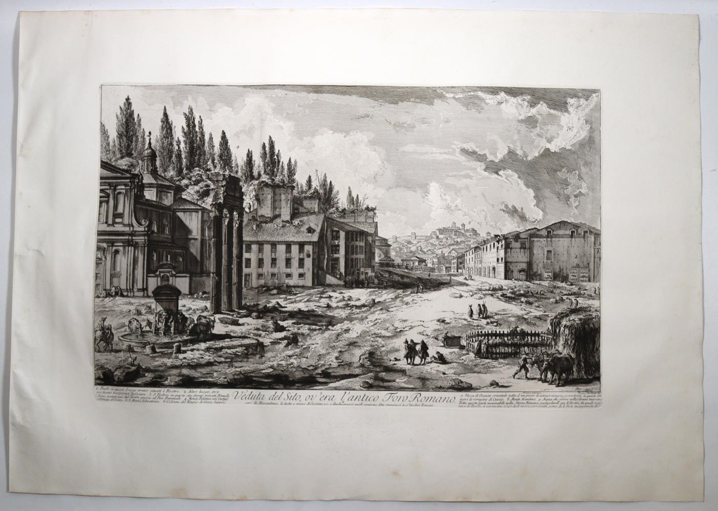 Giovanni Battista Piranesi | A Corner of the Forum Romanum with the ...