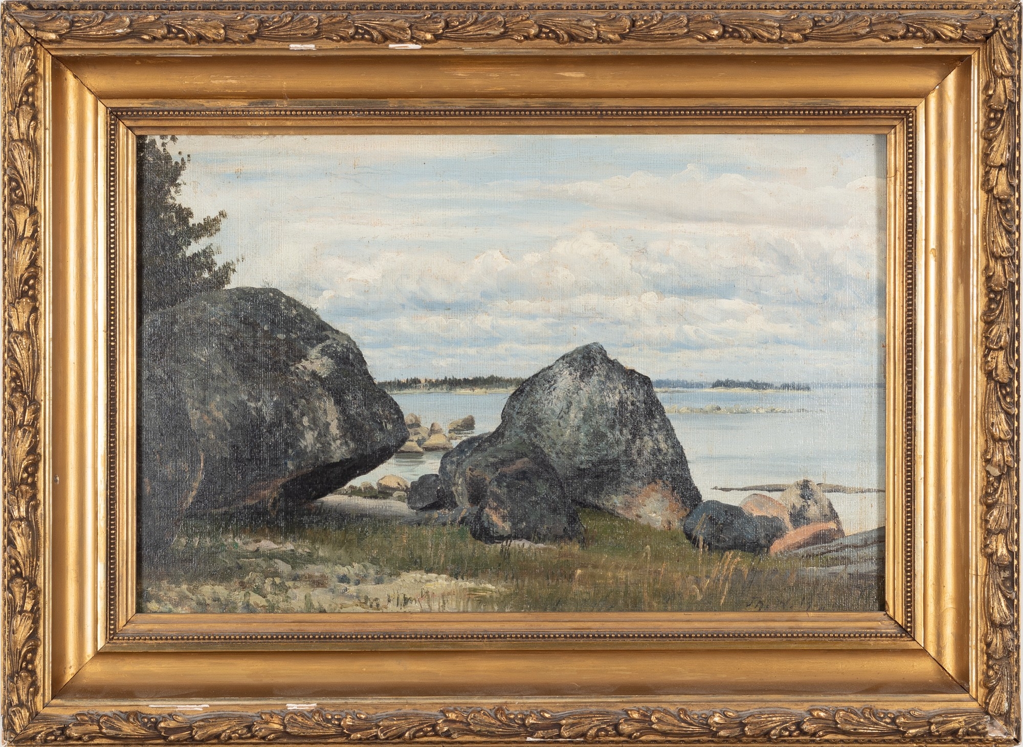 Thorsten Waenerberg | Rocks on the shore (1908) | MutualArt