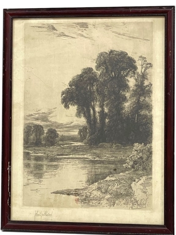 John Fullwood | Signed Landscape Etching (19th Century 20th Century ...