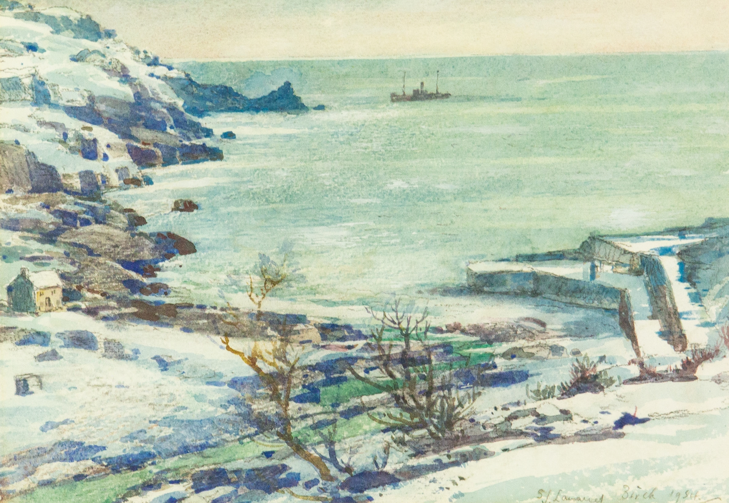 Samuel John Lamorna-Birch | Lamorna Winter (1954) | MutualArt