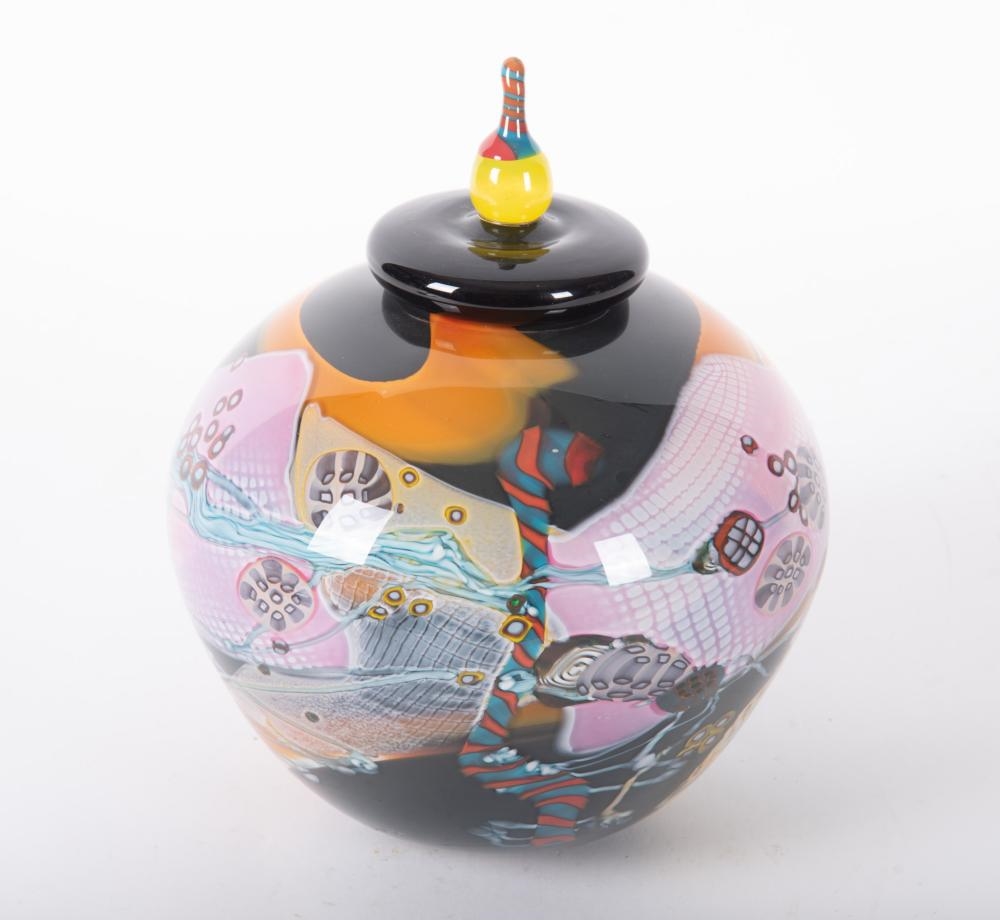 Wes Hunting | Lidded Art Glass Vessel | MutualArt