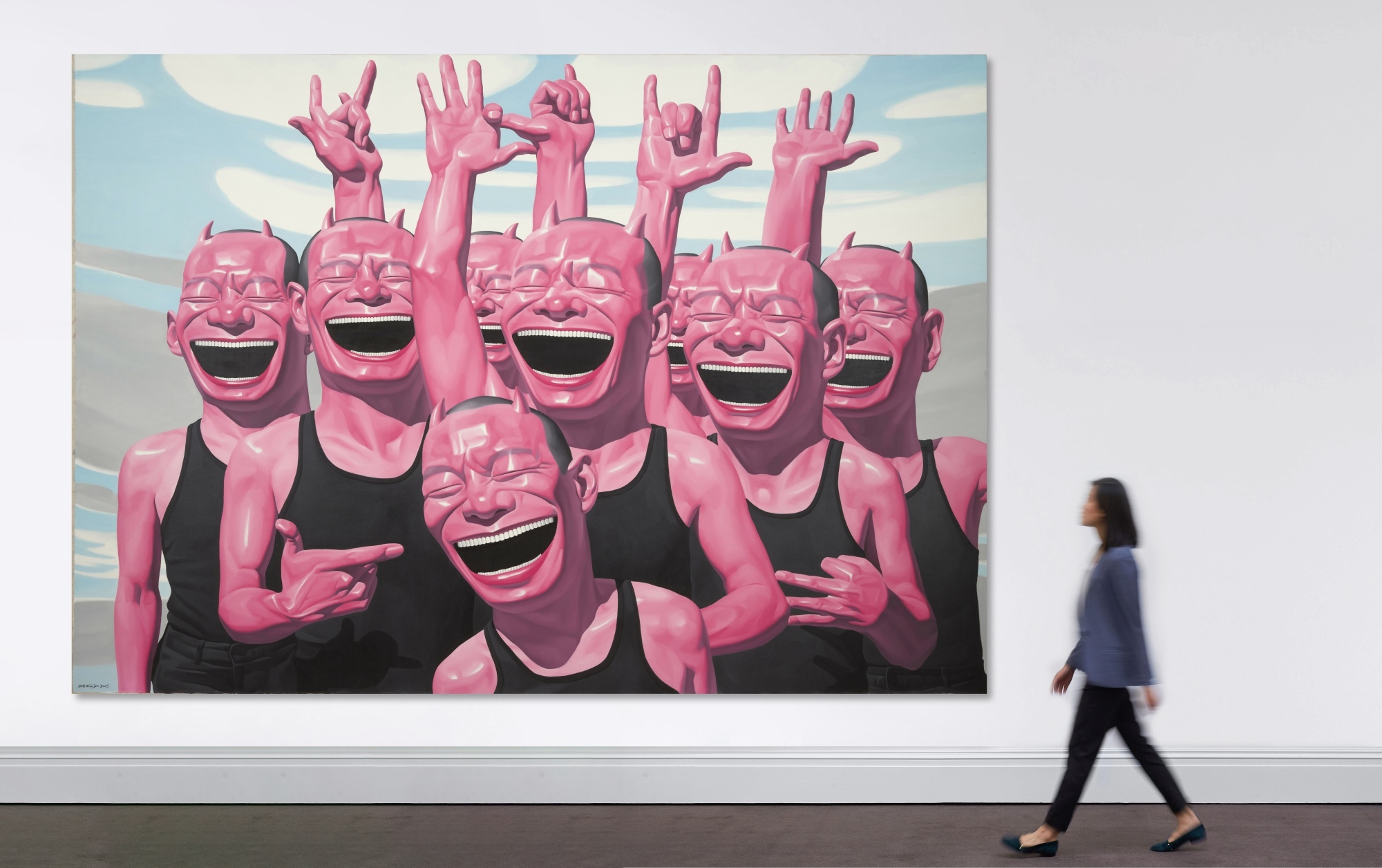 Yue Minjun | Between Men and Animal (2005) | MutualArt