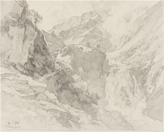 Edward Harrison Compton | Wasserfall, 1906 (1906) | MutualArt